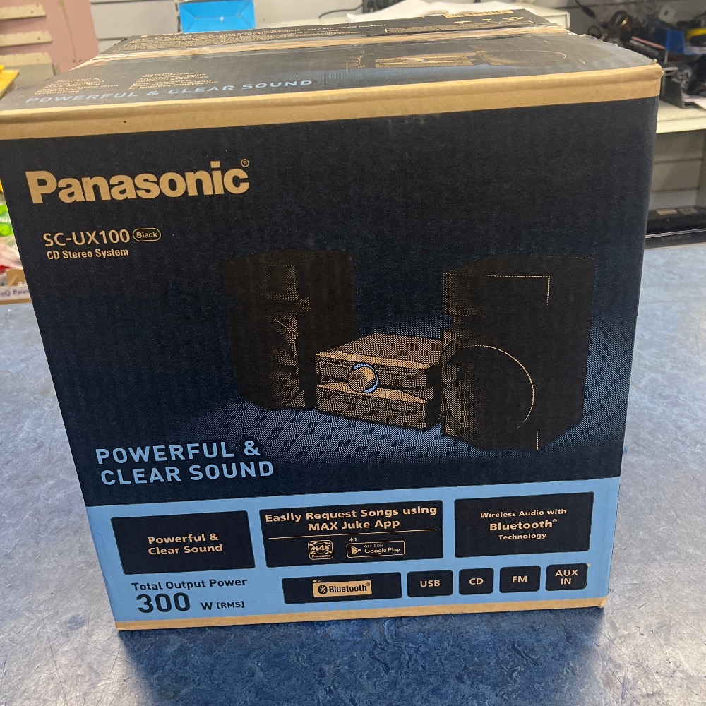 Like New Panasonic bt/cd hifi model sc-ux100 - Own4Less